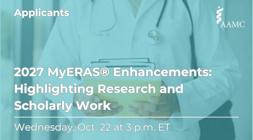 Upcoming ERAS and Transition to Residency Webinars | Students & Residents